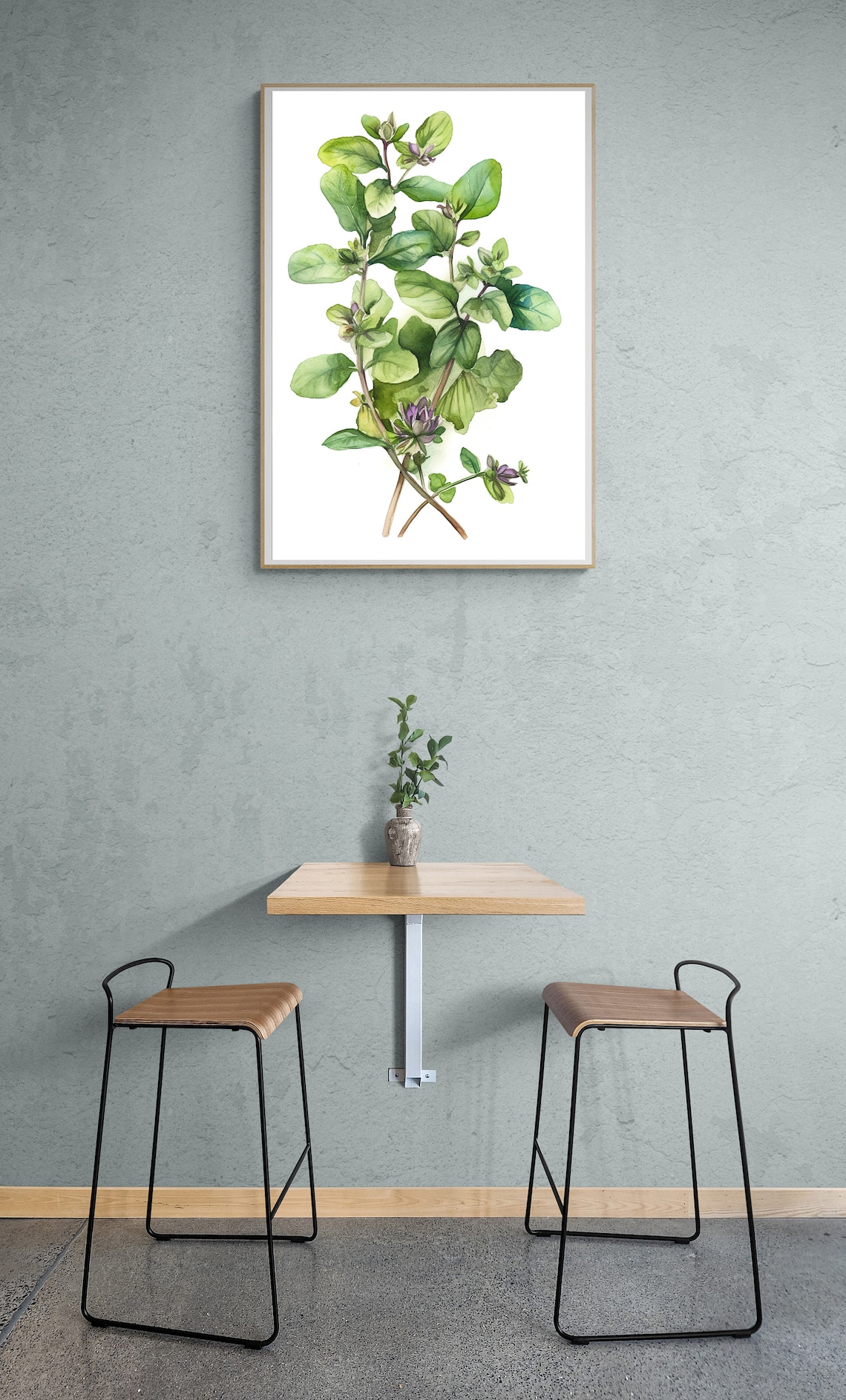 Oregano Watercolor Herb Art Print, Kitchen Decor (digital Download) - Etsy