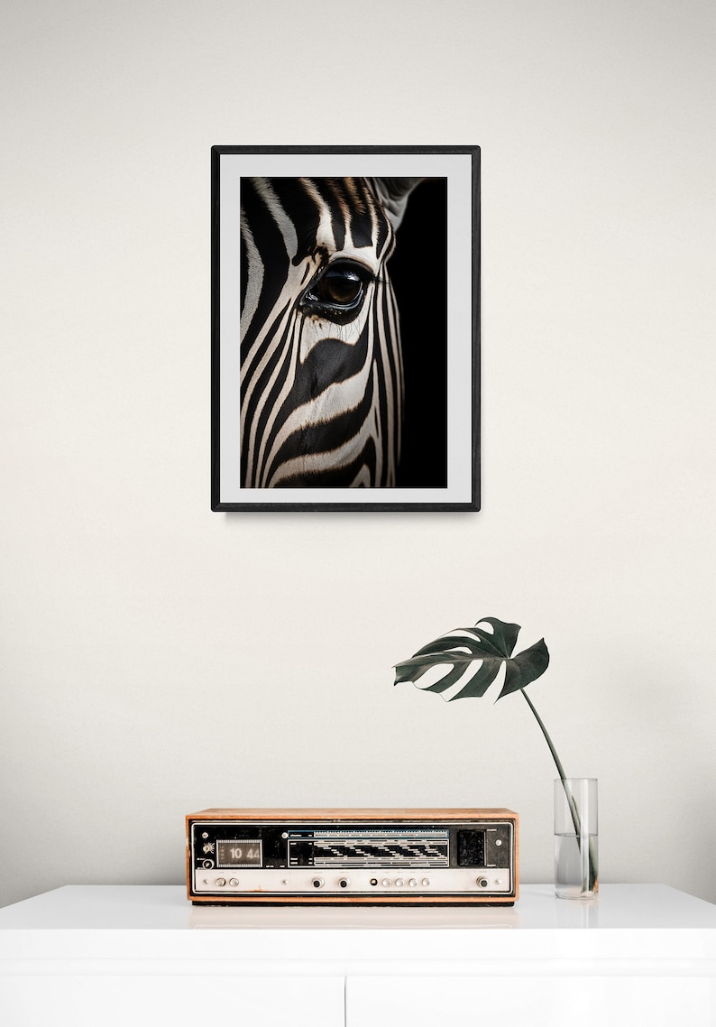 Zebra Wall Art, Digital Download, Animal Wall Art, Safari Animals Wall ...
