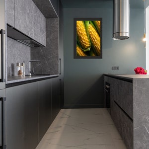 Fresh Corns With Water Drops, Vegetable Art Print, Instant Digital ...