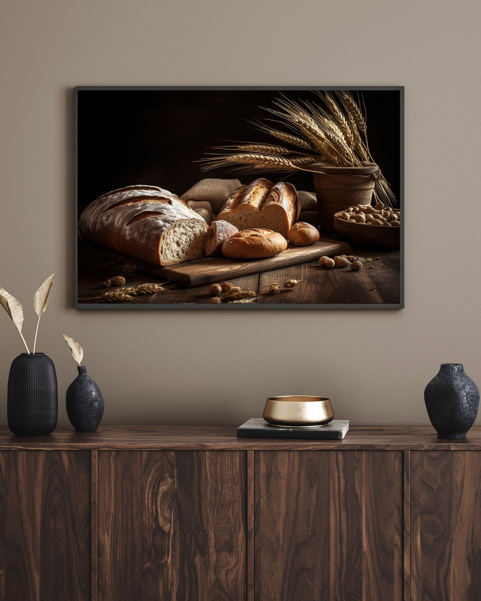 Bread Still Life Wall Art, Country Kitchen Wall Art, Rustic Decor ...