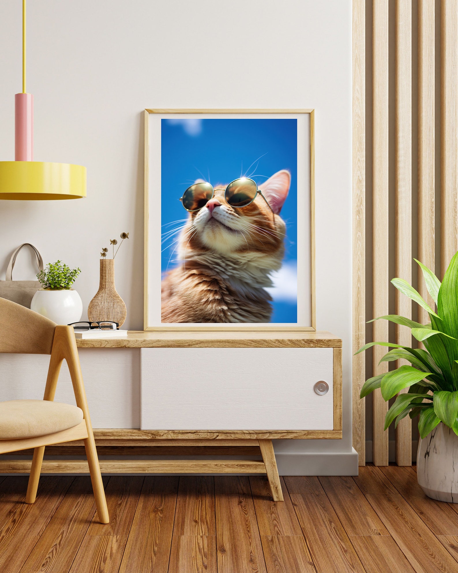 Cool Cat With Sunglasses Portrait, Pet Wall Art (digital Download) - Etsy