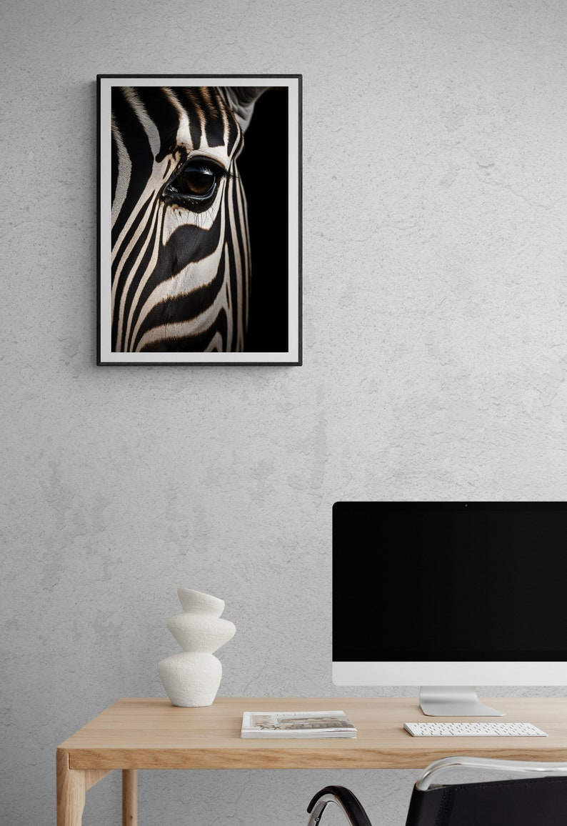 Zebra Wall Art, Digital Download, Animal Wall Art, Safari Animals Wall ...