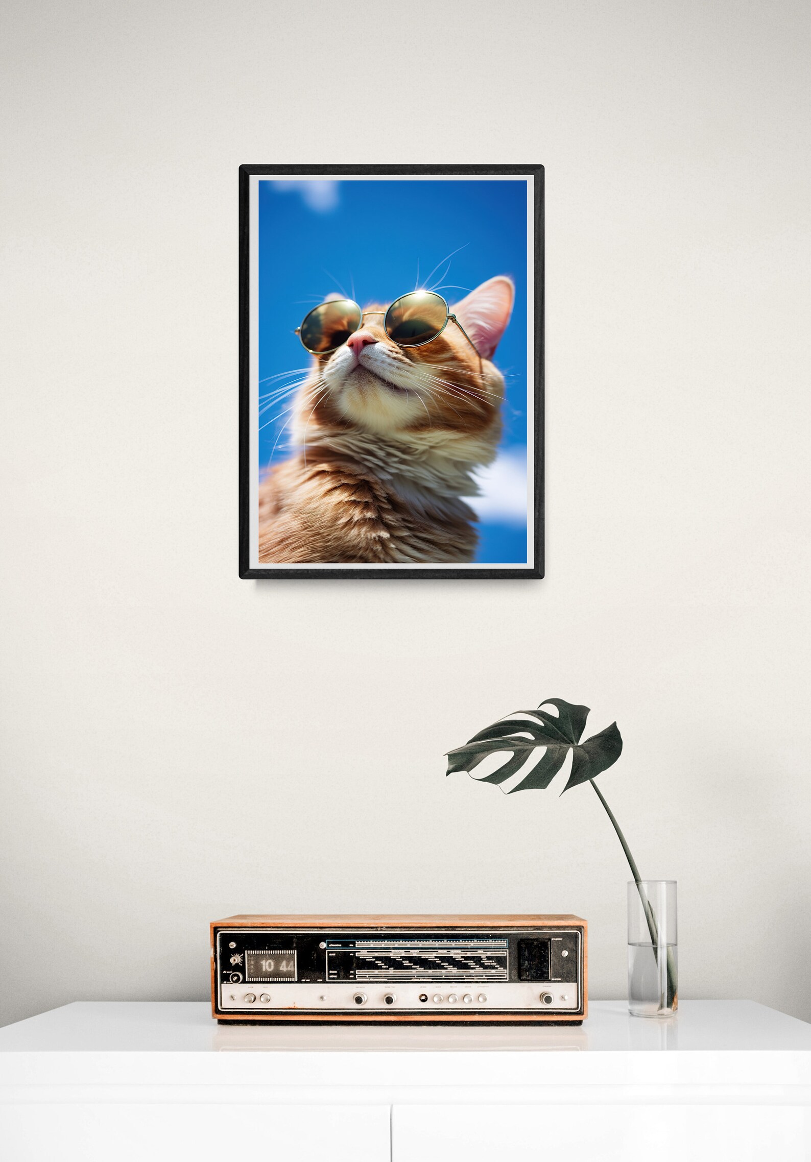 Cool Cat With Sunglasses Portrait, Pet Wall Art (digital Download) - Etsy