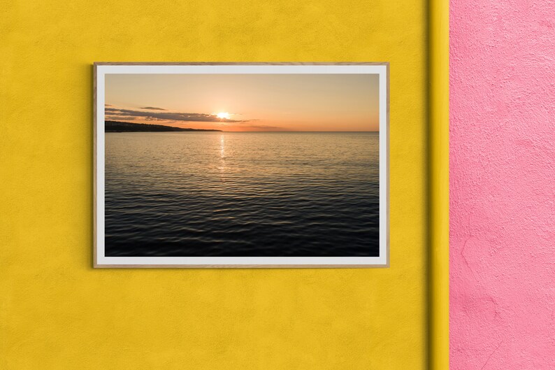 Sunset, Sunrise Wall Art, Sunrise Over the Sea, Beautiful Sunrise ...