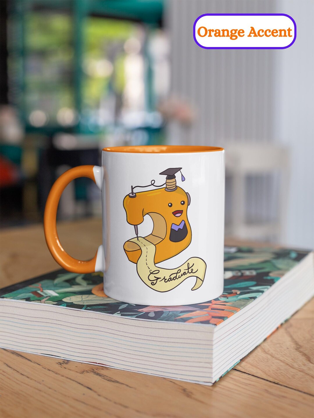 Cute Fashion Graduation Sewing Machine Mug Gift for for Fashion Design ...
