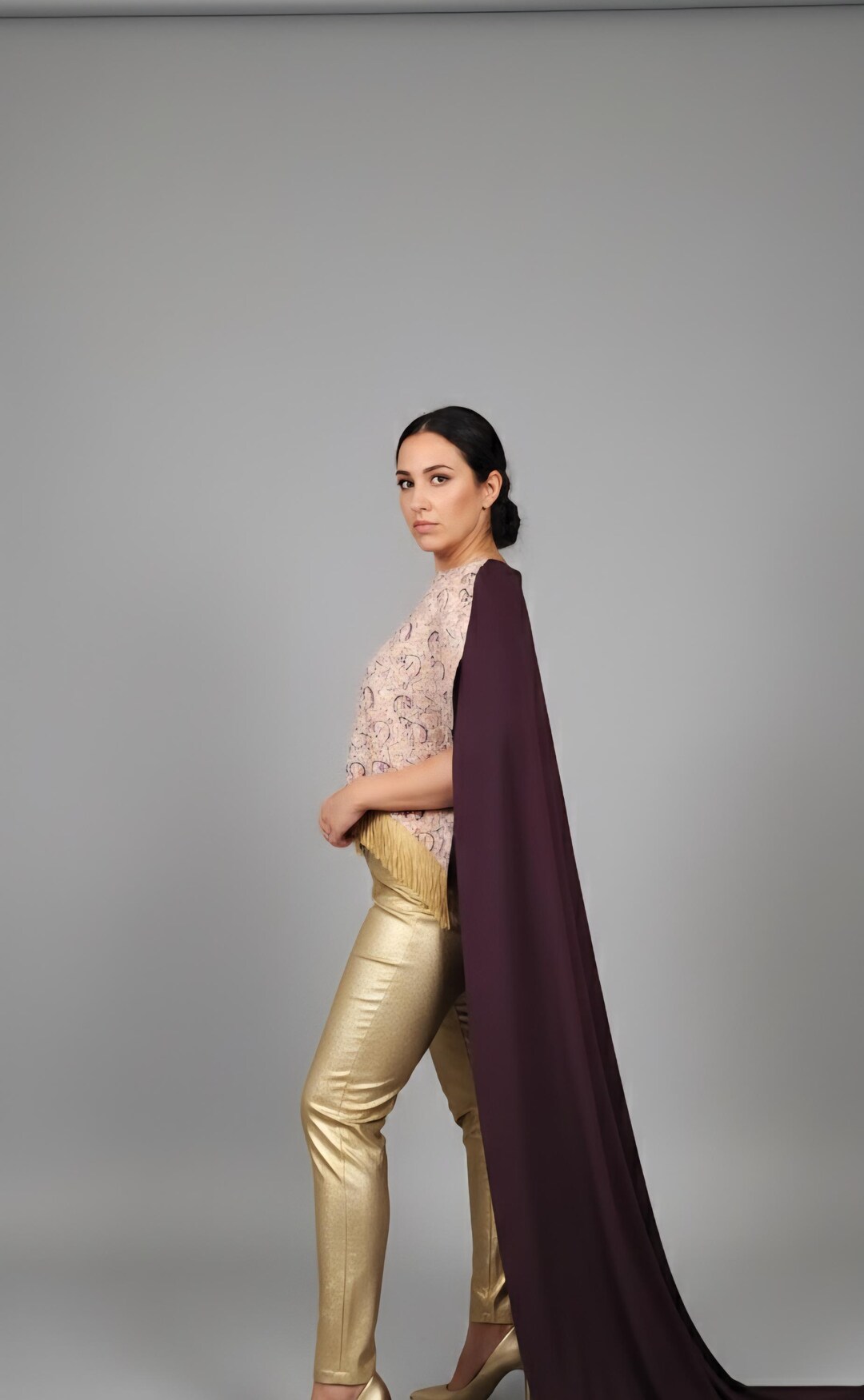 Dramatic Arabic Calligraphy Cape Blouse - Etsy
