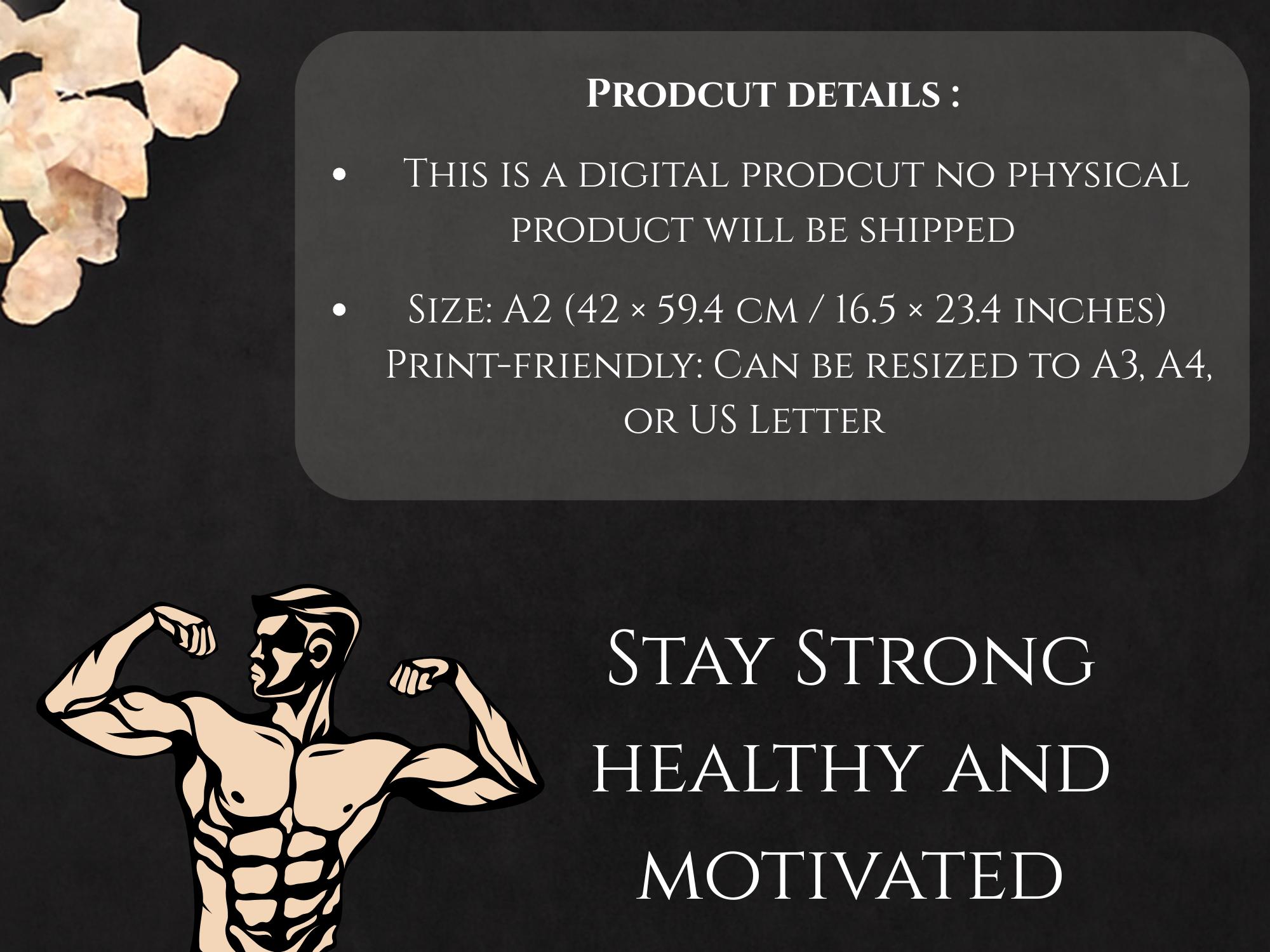 Gym Motivation Cards Template Canva, Fitness Affirmation Deck ...