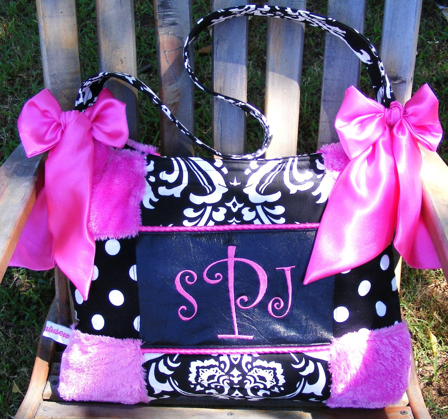 Hot Pink Diaper Tote Bags | semashow.com