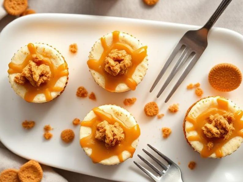 Mini Biscoff Cheesecake Recipe: No-bake Lotus Bites (digital Download ...