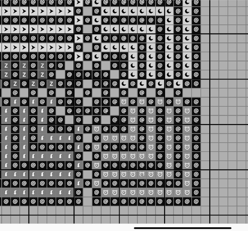 Concentric Squares Cross Stitch Pattern - Etsy