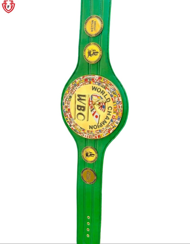 WBC Boxing Championship Belt Diecast, Gold Plated, Green Leather - Etsy
