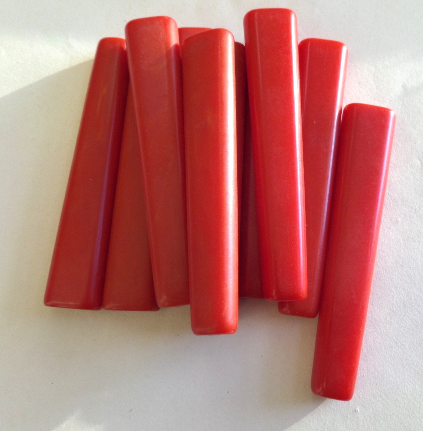 Antique American Red Catalin Bakelite 10 Bars 9 Mm / 122 Gram - Etsy