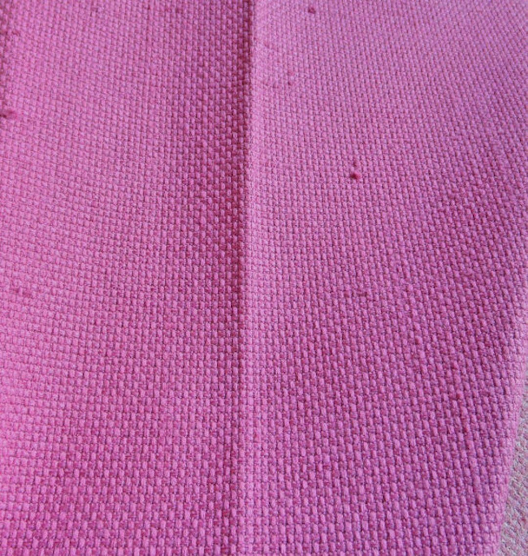 Upholstery Fabric FUSHIA PINK Tweed Polly Cotton Blend 3 1/2 - Etsy