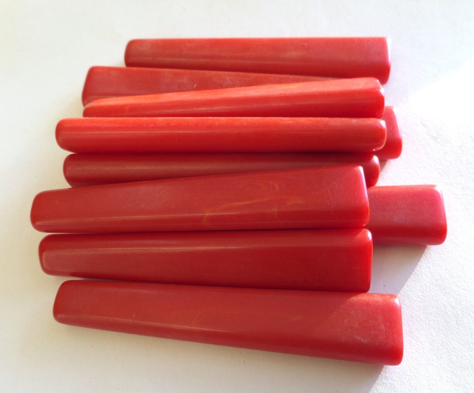 Antique American Red Catalin Bakelite 10 Bars 9 Mm / 122 Gram - Etsy