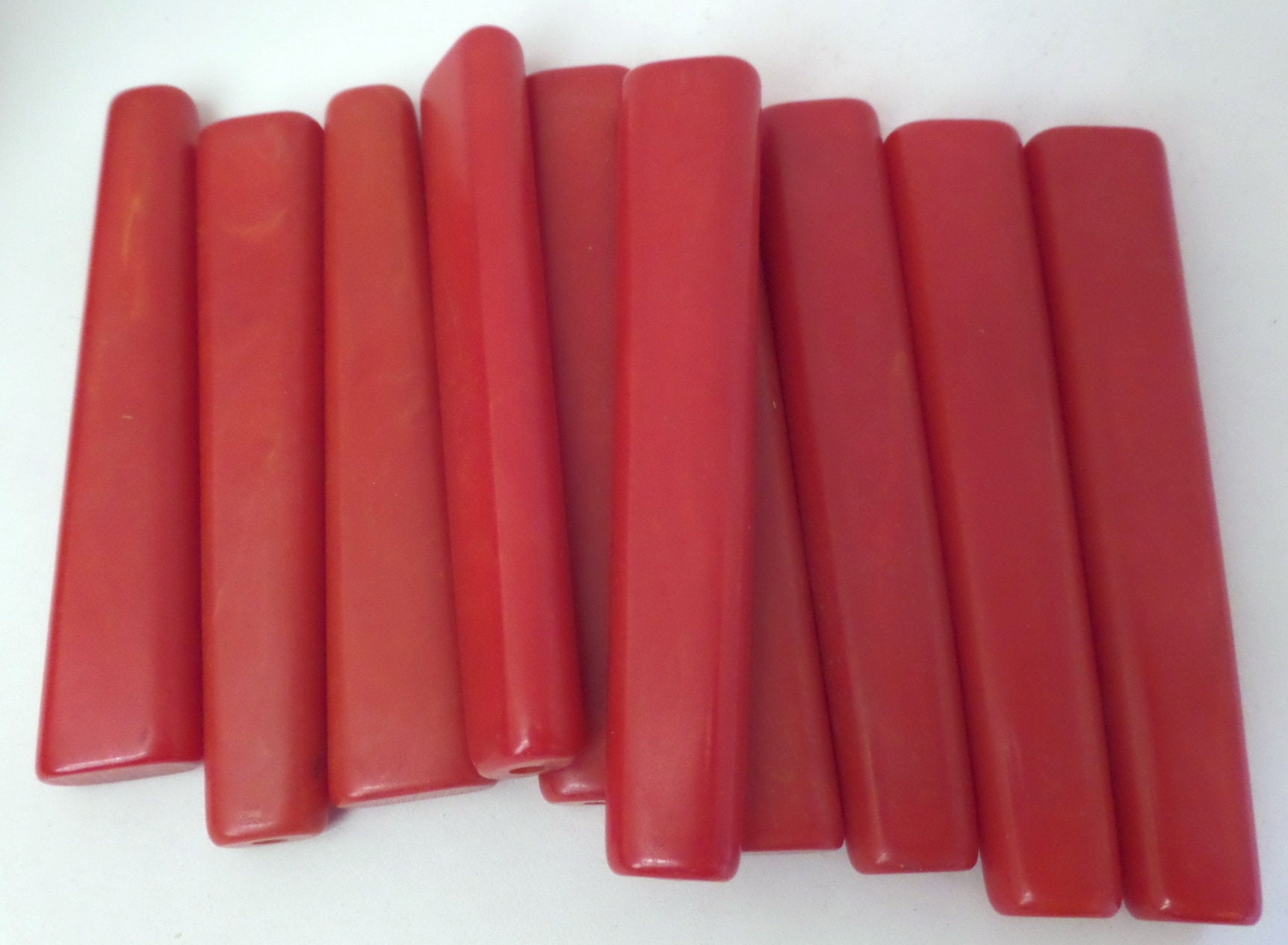Antique American Red Catalin Bakelite 10 Bars 9 Mm / 122 Gram - Etsy