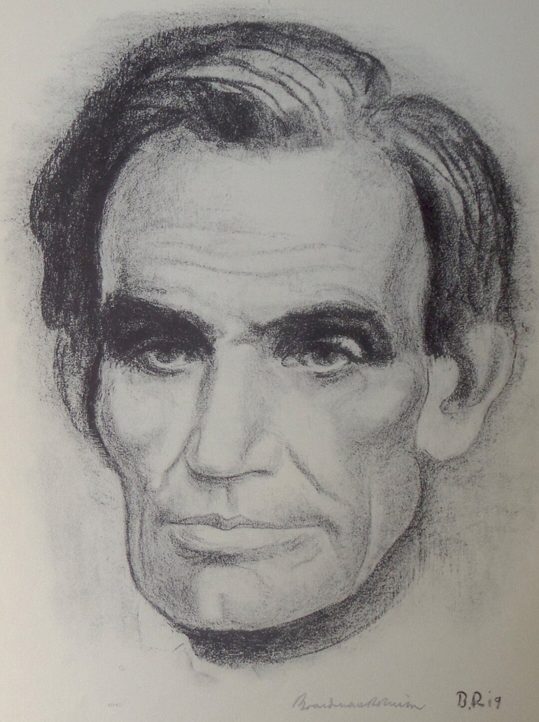 BOARDMAN ROBINSON Lincoln 1939 Vintage Lithograph Art Print - Etsy