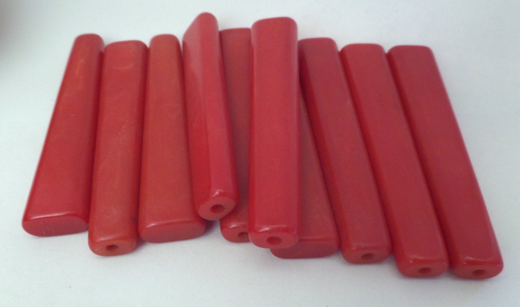 Antique American Red Catalin Bakelite 10 Bars 9 Mm / 122 Gram - Etsy