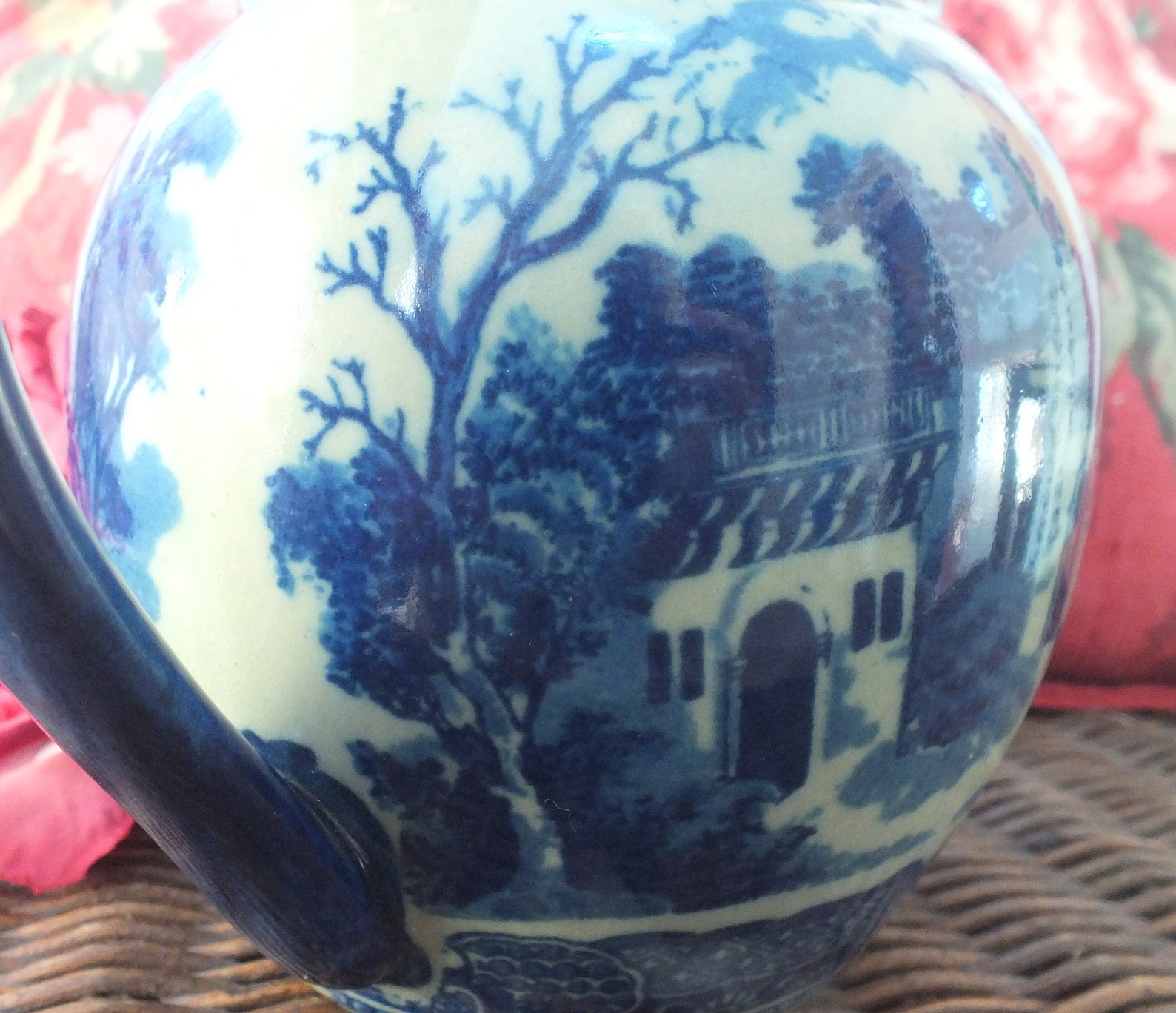 Victoria Ironstone Pitcher Flow Blue 7 In. Tall, 6 In. Wide Lovely ...