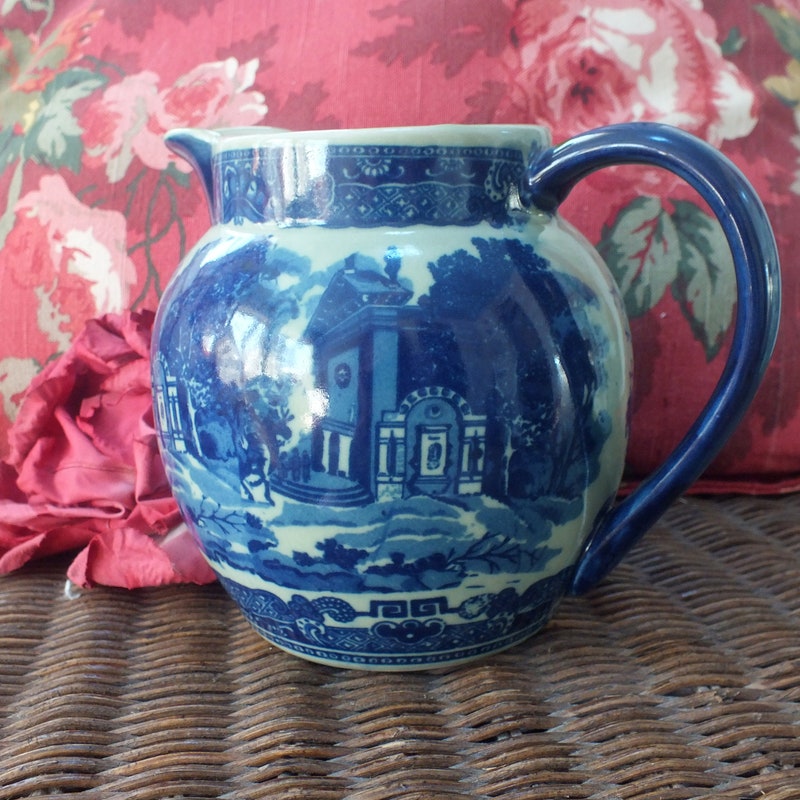 Flow Blue Pitcher - Etsy