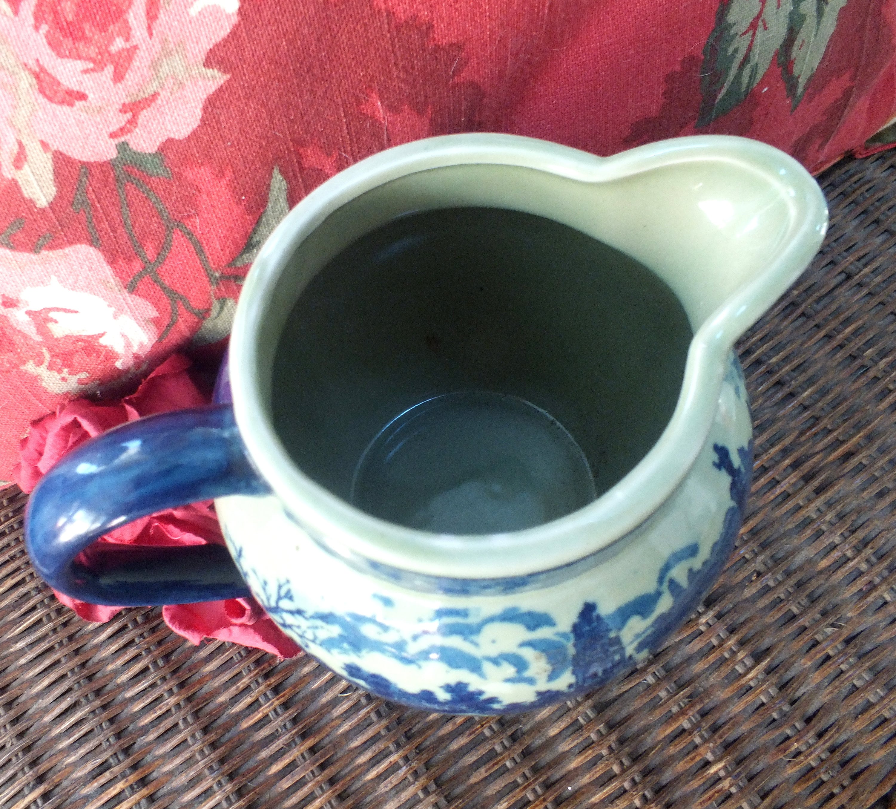 Victoria Ironstone Pitcher Flow Blue 7 In. Tall, 6 In. Wide Lovely ...