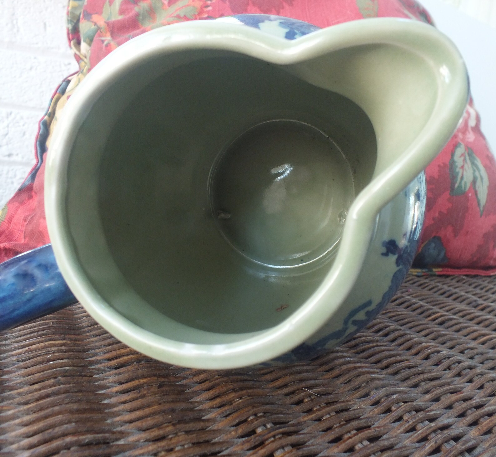 Victoria Ironstone Pitcher Flow Blue 7 In. Tall, 6 In. Wide Lovely ...