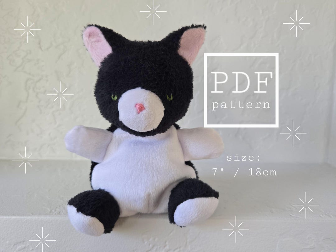 Kitty Cat Sewing Pattern and Tutorial - Beginner Friendly, Step by Step ...