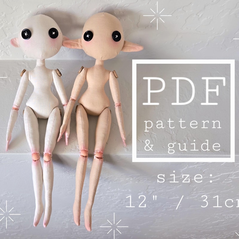 Doll Plush Template - Etsy