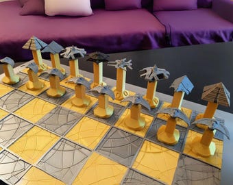 Stargate Chess Set: 3D Printed Sci-fi Board Game - Etsy