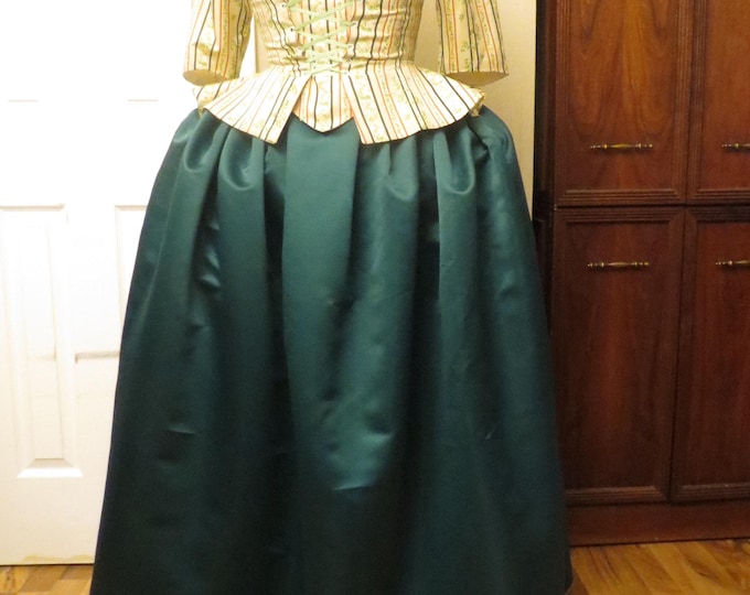 Striped Silk Sacque Back Gown Sz 14-16 - Etsy