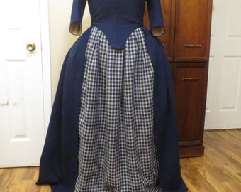 Striped Silk Sacque Back Gown Sz 14-16 - Etsy