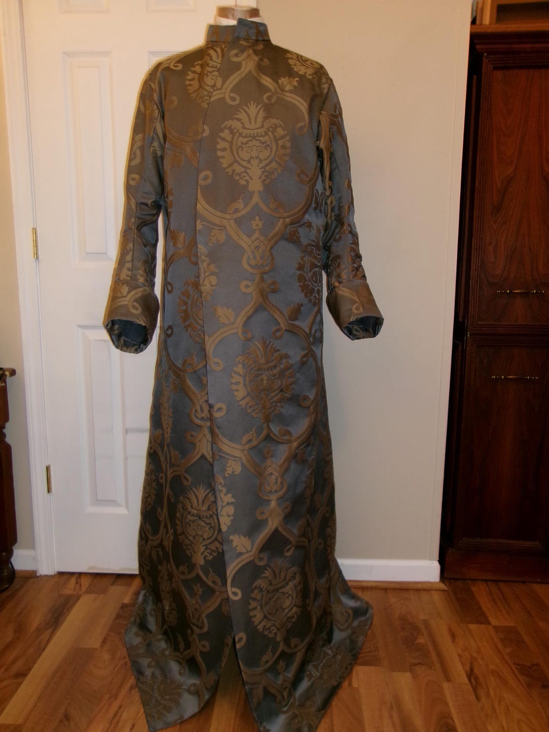 Silk Damask Mens Colonial Banyan - Etsy