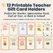 Teacher Gift Card Holder Tags | Funny Puns, Printable (editable Canva ...