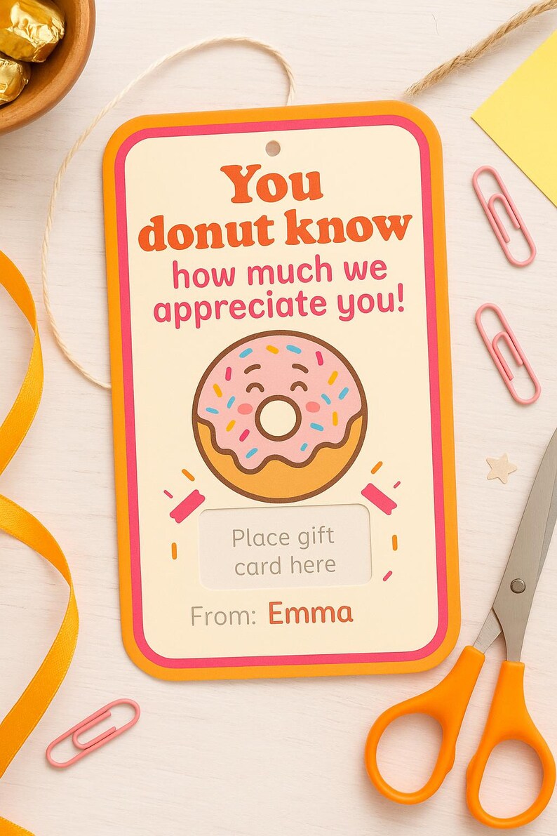 Teacher Gift Card Holder Tags | Funny Puns, Printable (editable Canva ...