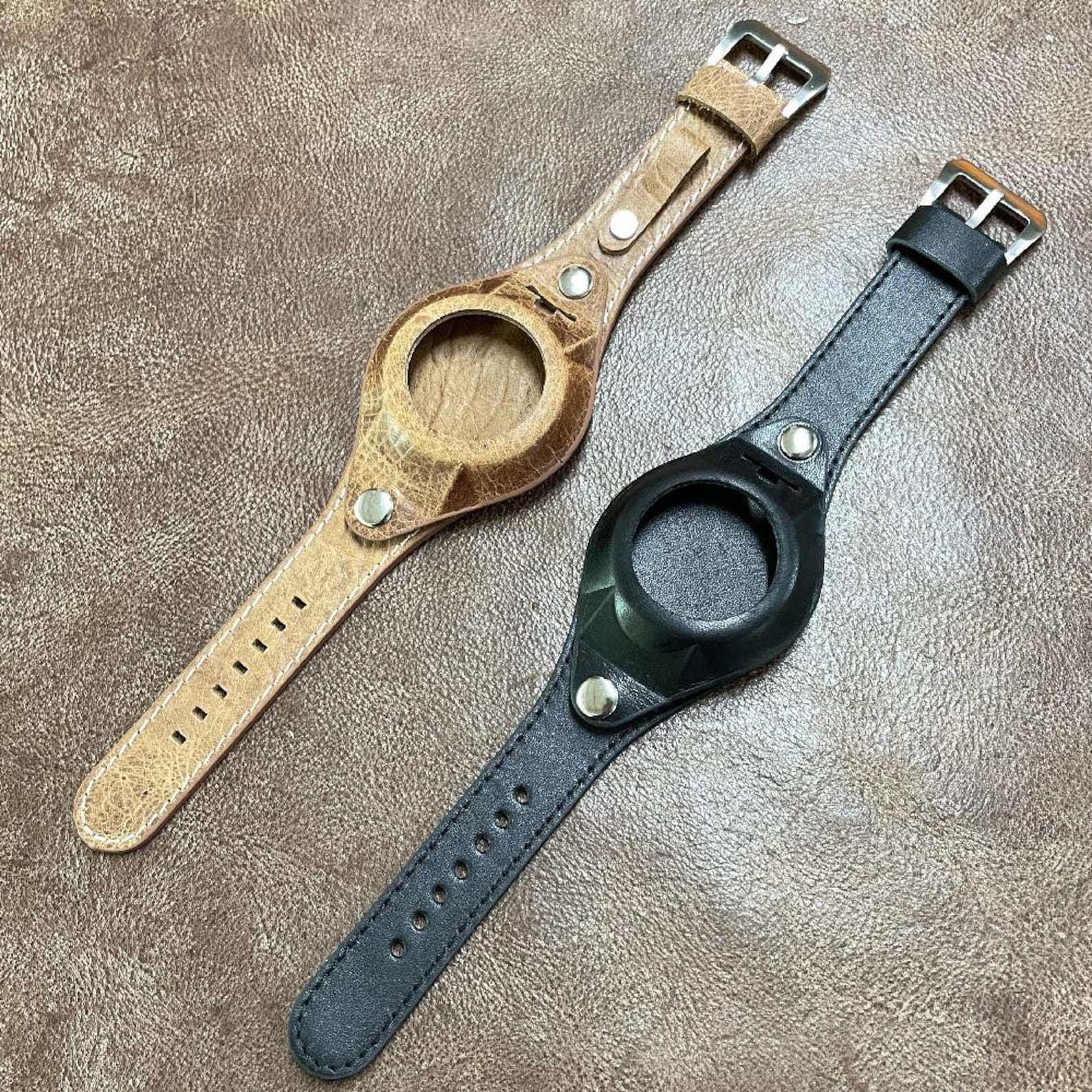 Vintage Style Genuine Leather Pocket Watch Wrist Strap/band With Cover ...