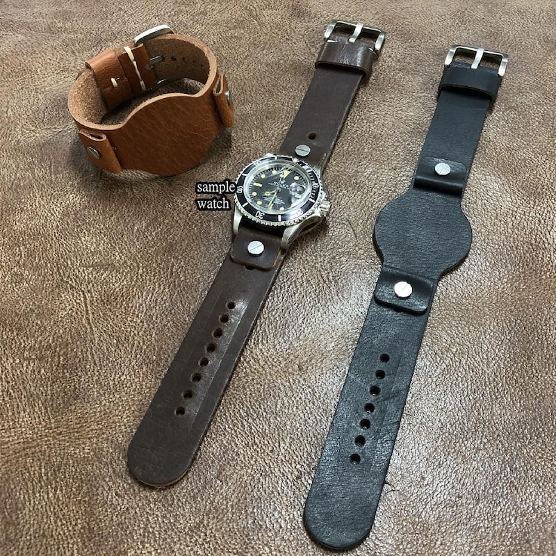 Leather Cuff Watch - Etsy