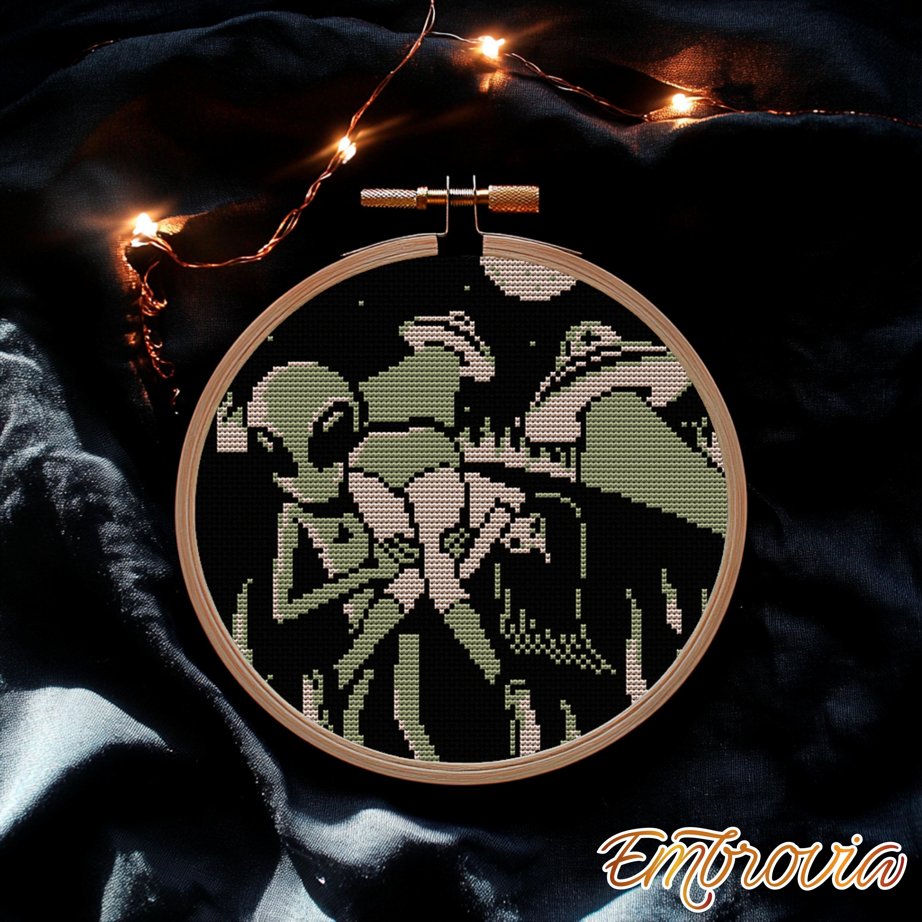 Cosmic Heist: Alien Abduction Cross Stitch Pattern PDF – Retro Sci-fi ...