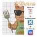 BBQ Chef Cat Cross Stitch Pattern – Funny Grilling Kitty With ...