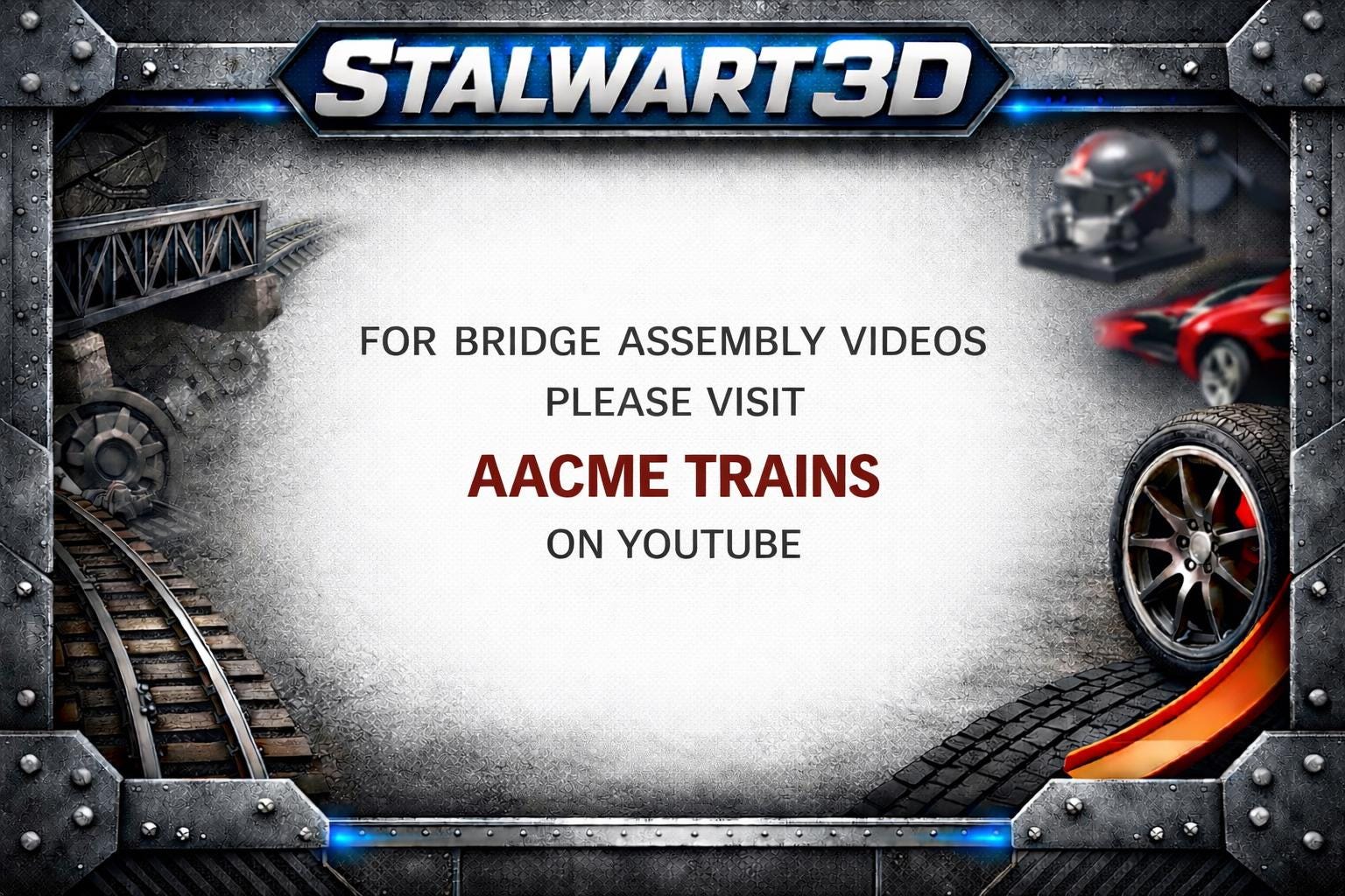 O Scale 145’ Single Track Bridge “accommodates 3.5” Wide Track ...