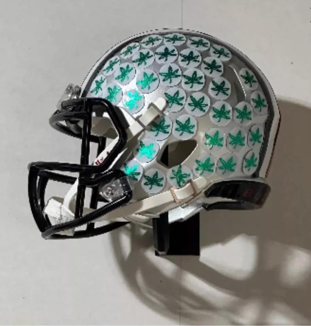 Football Mini Helmet Wall Display - Etsy