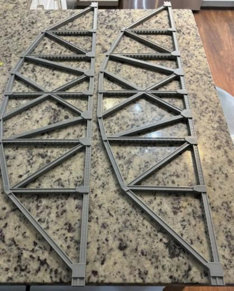 O Scale 145’ Single Track Bridge “accommodates 3.5” Wide Track ...