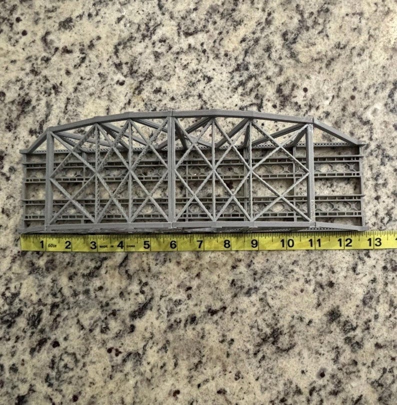 N Scale Single Track Truss Bridge "different Lengths" - Etsy