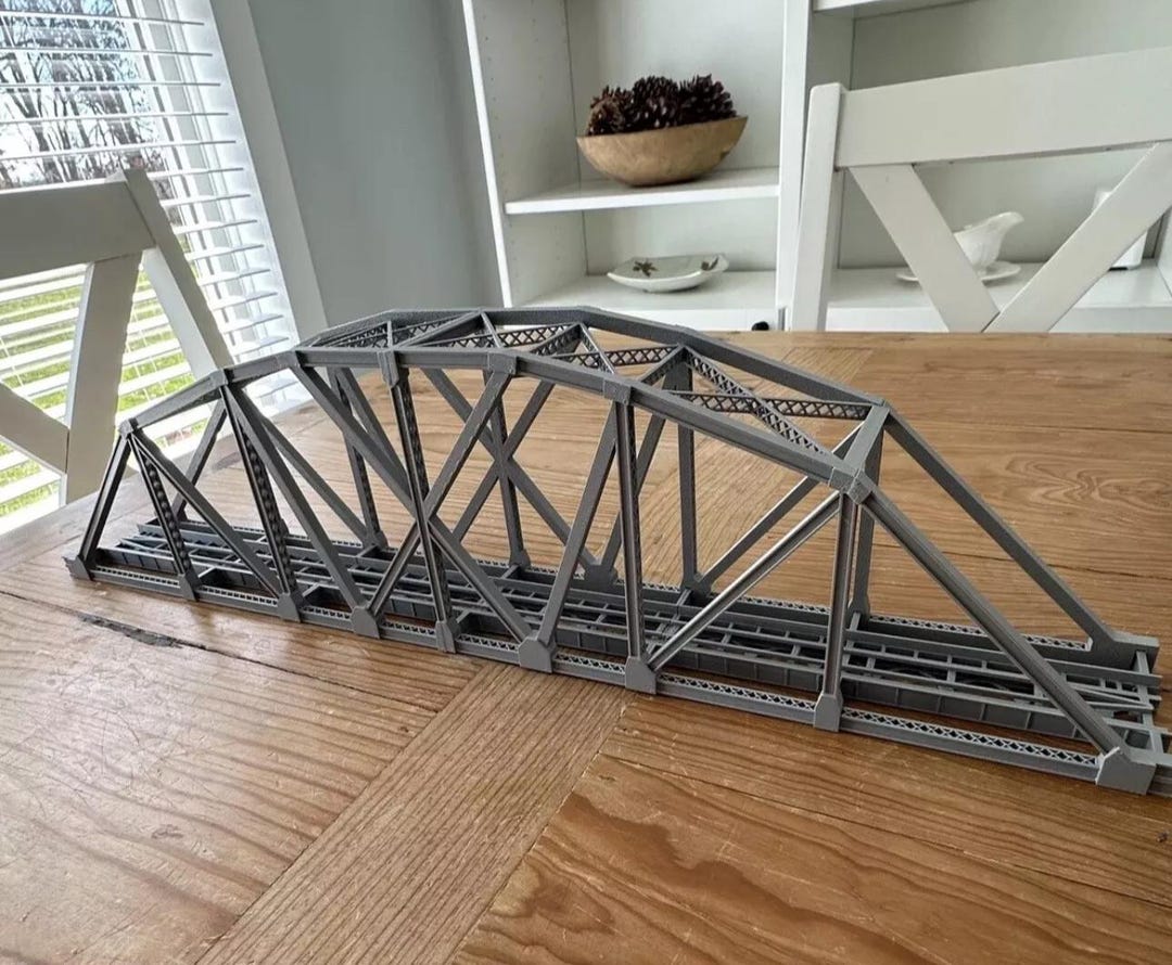 HO Scale Truss Bridge 21 Inches “unassembled Kit” - Etsy