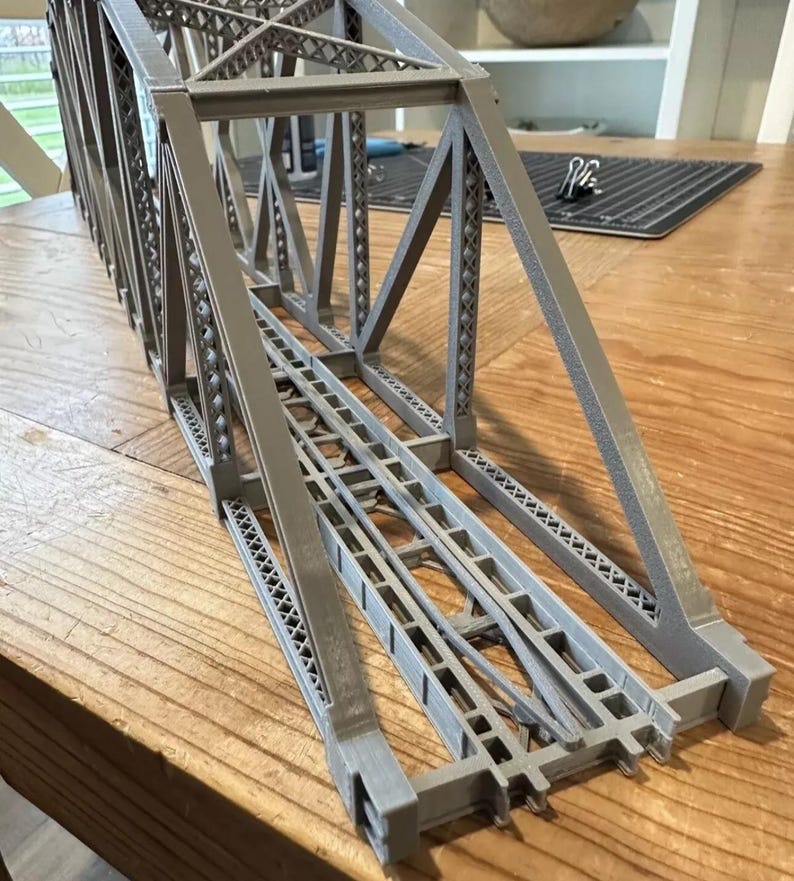 HO Scale Truss Bridge Single Track 40 Inches “unassembled Kit” - Etsy