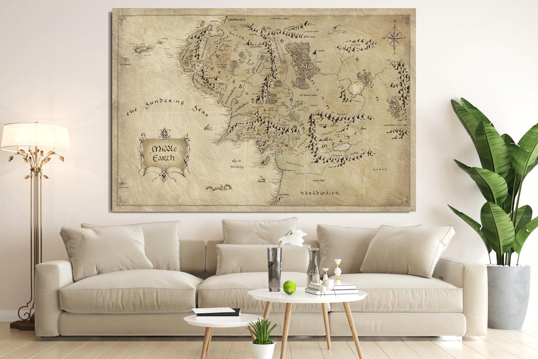 Lord of the Ring Map, Map of Middle Earth, Iconic Movive Scenes, Lotr ...