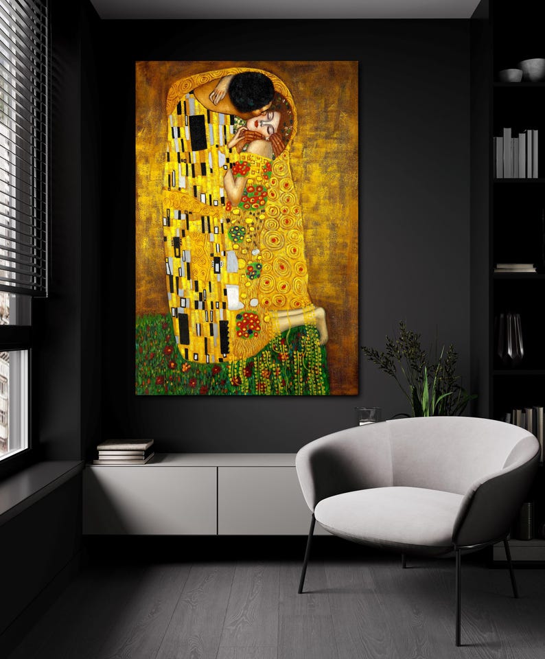 Gustav Klimt the Kiss, Gustav Klimt Wall Art, Gustav Klimt Poster ...