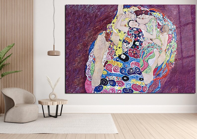 Gustav Klimt the Virgin, Surrealist Wall Art, Extra Large Wall Art ...