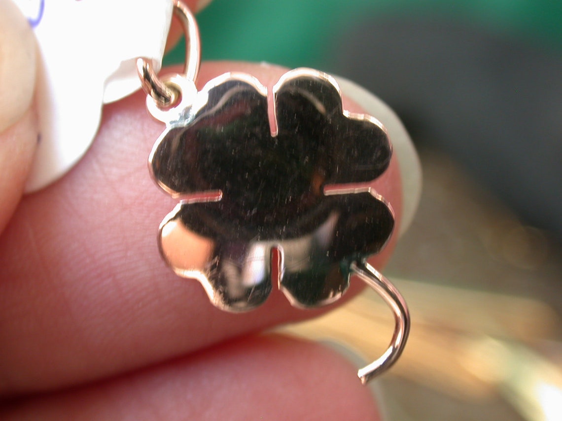 Vintage Antique 12k Gold Clover Pendant Dangling Charm Movible - Etsy