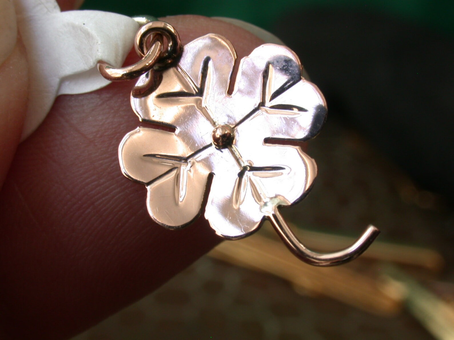 Vintage Antique 12k Gold Clover Pendant Dangling Charm Movible - Etsy