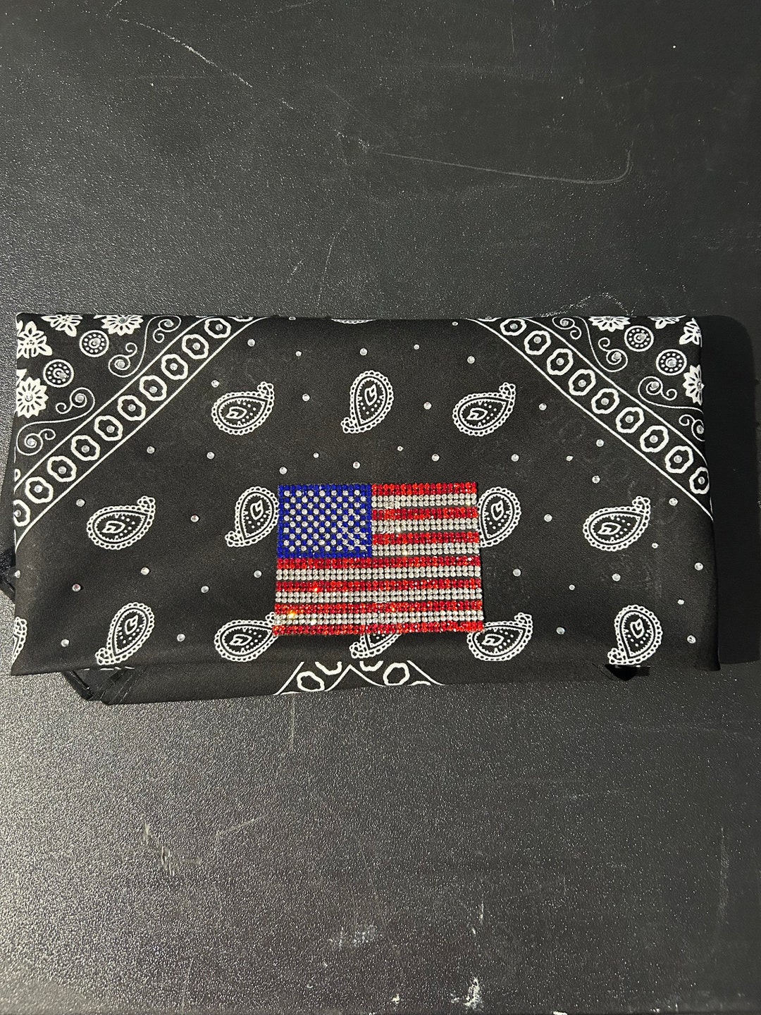 Rhinestone American Flag Bandana | Stars and Stripes | 4th of July ...