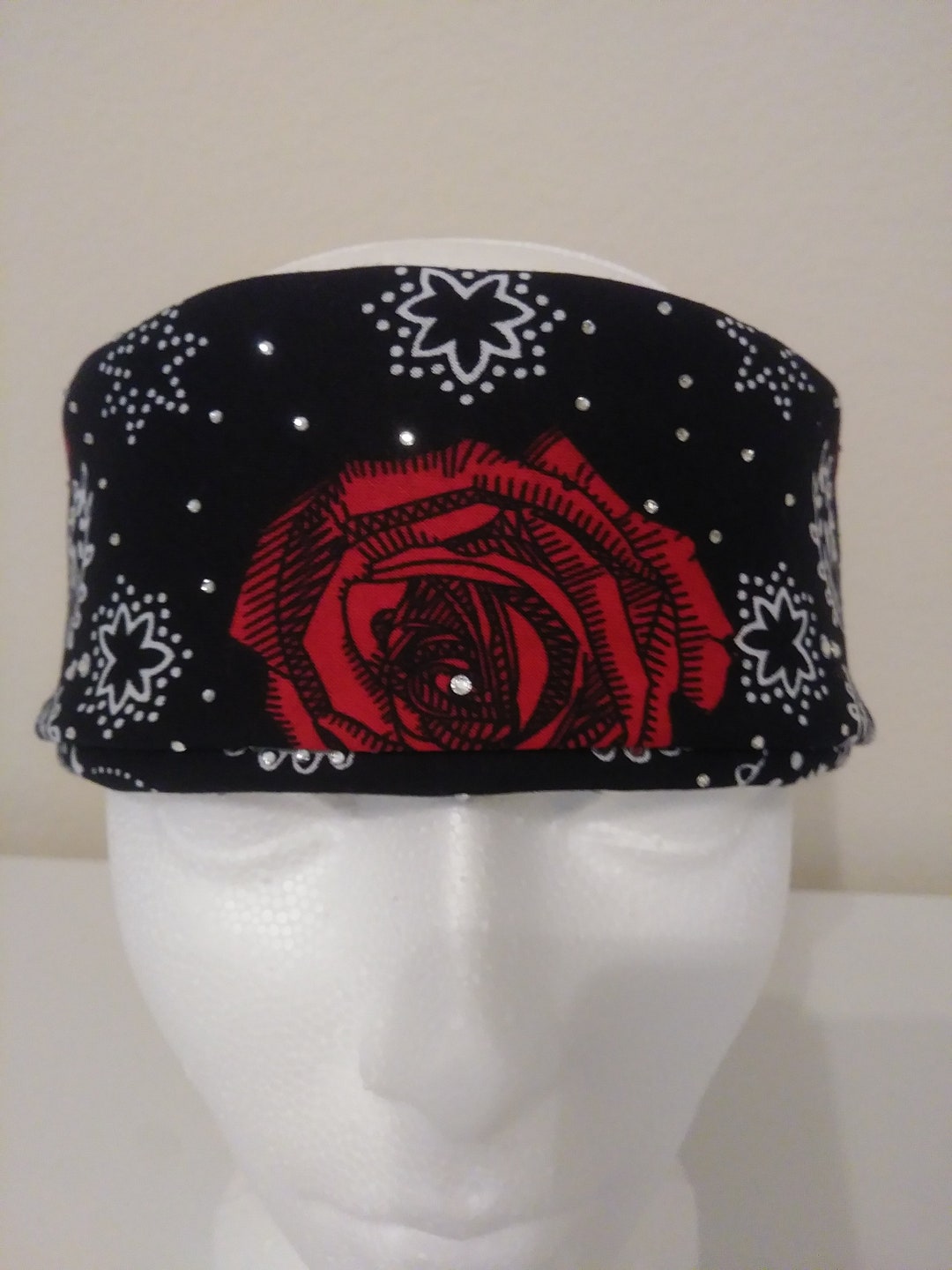 Bling Bandana | Rose Bandana | Rhinestone Bandana | Rhinestone Bandana ...